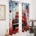 Red Truck with American Flags 2 Panels 3D Printing Pattern Curtain for ...
