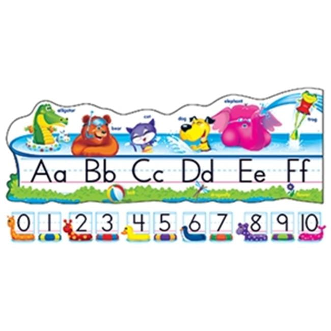 Pool Party Pals Alphabet Line Std- Manuscript Bulletin Board Set ...