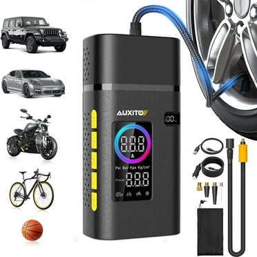Tire Inflator Portable Air Compressor, 150 PSI Cordless Electric ...