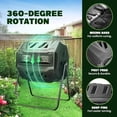 43-Gallon Outdoor Compost Tumbler Bin – BPA-Free Rotating Compost Bin ...