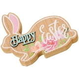 Easter Table Sign Easter Bunny Table Wood Sign Happy Easter Table ...