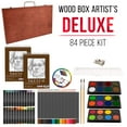 U.S. Art Supply 84-Piece Deluxe Artist Studio Creativity Set Wood Box ...