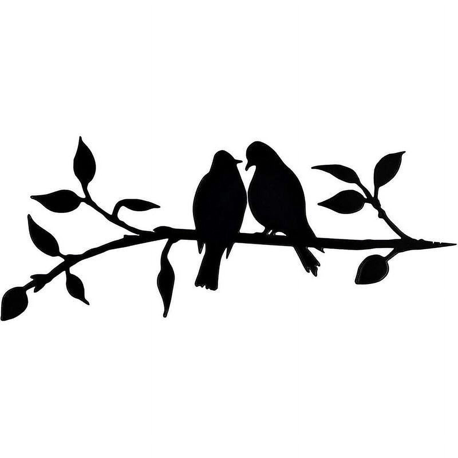 Metal Barn Swallows Tree Metal Art Bird Garden Steel Silver Bird Yard ...