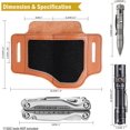 VIPERADE PL1 Leather Sheath for Belt, Multitool Sheath with Velcro ...