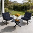 Radiant Sun 2 Pcs Patio Cushion Covers, Vintage Gold Crescent Moon Owl ...