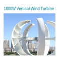 Small Vertical Axis Wind Turbine Generator for Home 3000W 12V 24V 48V ...