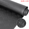 Tonchean 16.5ft x 3.3ft Heavy Duty Garage Floor Mat, Diamond Plate Thickened Rubber Non-Slip ...