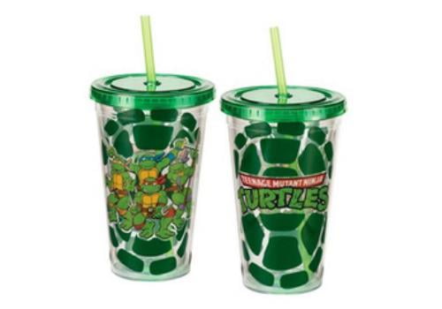 Teenage Mutant Ninja Turtles 18 oz Shell Plastic Acrylic Travel Cup ...