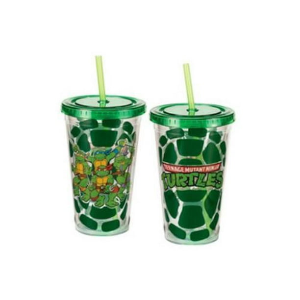 Teenage Mutant Ninja Turtles 18 oz Shell Plastic Acrylic Travel Cup ...