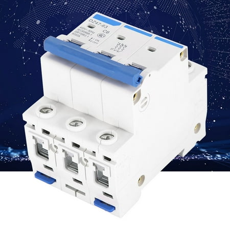 Miniature DZ47-63 Breaker, MCB Circuit Breaker, Overload Protection AC 400V 6/10/16/20A For ...