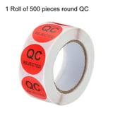 Uxcell Inventory QC Rejected Stickers Labels 25mm/1" Red for Inventory ...