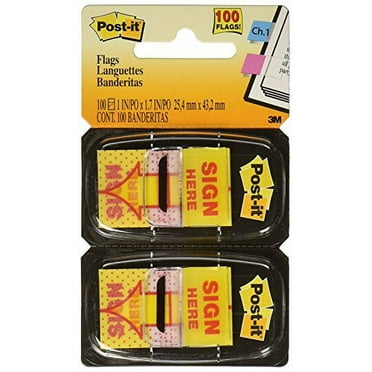 2PK Post-it Standard Page Flags in Dispenser, Blue, 50 Flags/Dispenser ...
