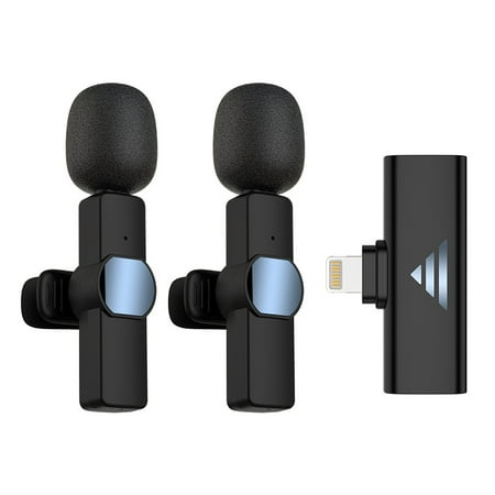 Bluetooth wireless one - drag two - collar clip microphone sound card ...