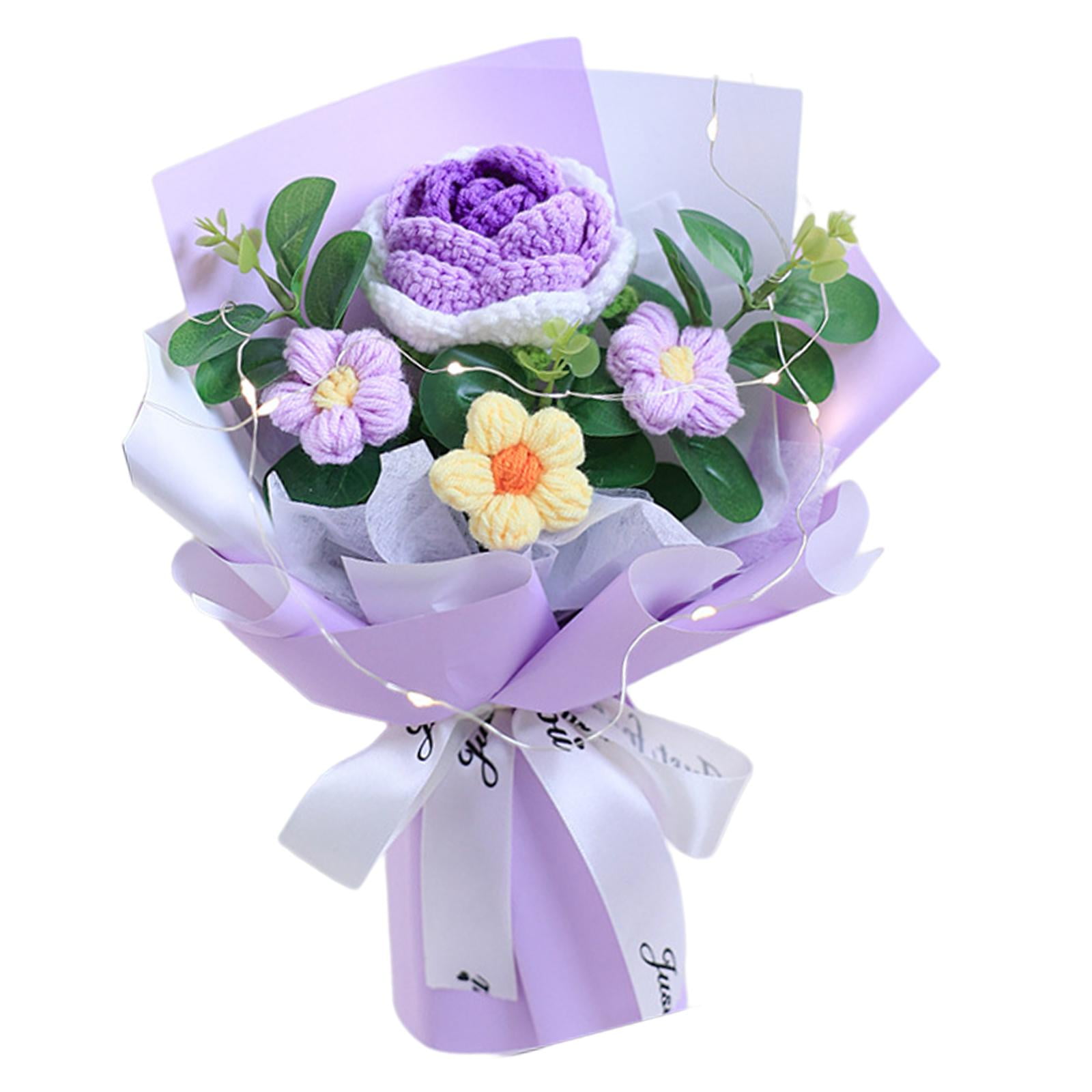 Click here for Tnarru Crochet Flower Bouquet Artificial Flowers B... prices