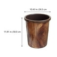 BESTYASH Fashion Brown Waste Bin with Imitation Wood Grain for Home and ...