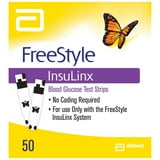 FREESTYLE INSULINX Blood Glucose Test Strips 50 CT BOX HSA/FSA Eligible ...