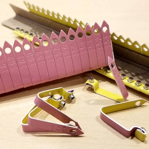 Numbered Pink Zip Wing Bands 100Pcs - Walmart.com