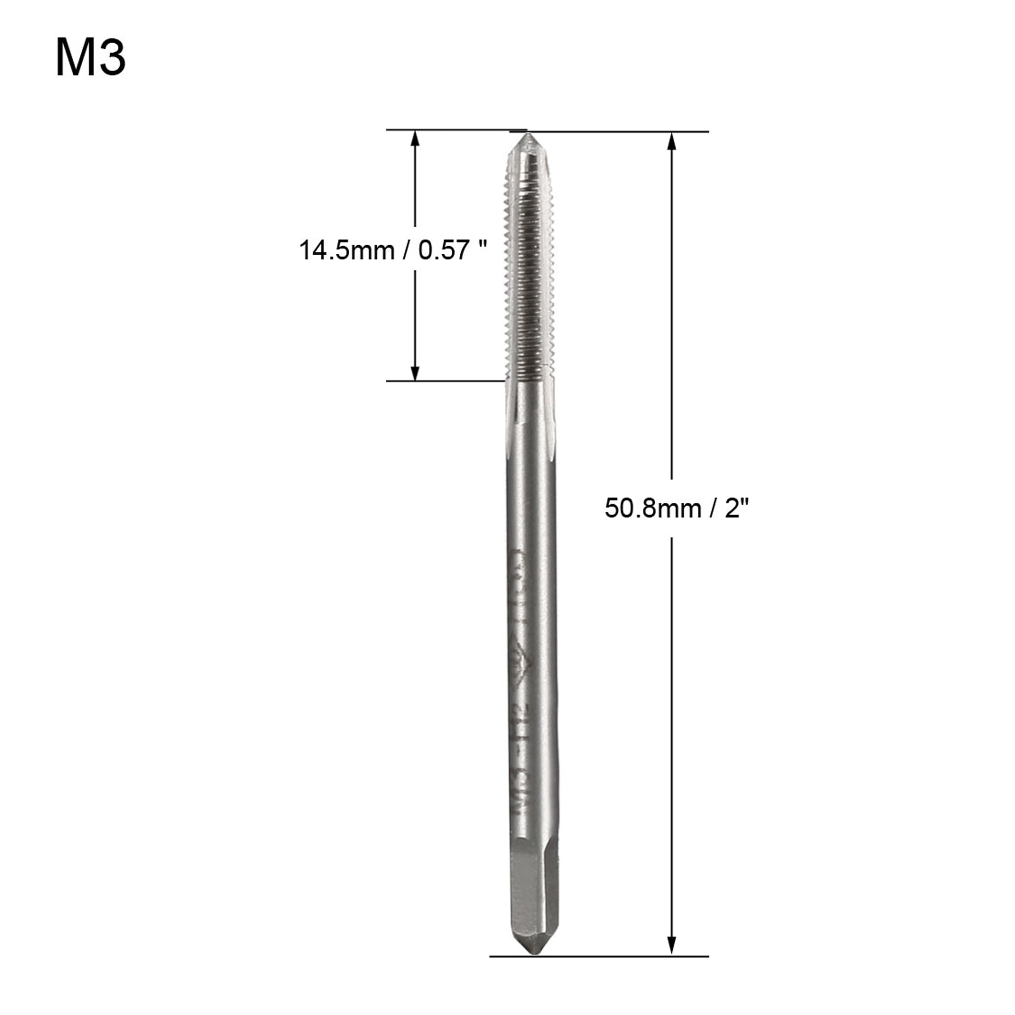Metric Taps M3 Pitch 3 Flutes H2 Thread Plug Tap HSS for Clocks and ...