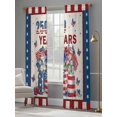 Anniversary USA Flag Sheer Curtains for Living Room Bedroom Vintage ...