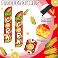 2 Pack Sweet Corn Feather Flags Sweet Corn for Sale Signs 2. 5 x 12 ft ...