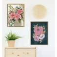 Kate and Laurel Sylvie Three Pink Peonies Framed Canvas Wall Art by ...