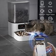C Voice Interactive Video Surveillance 6L Smart Pet Feeder For Dogs ...