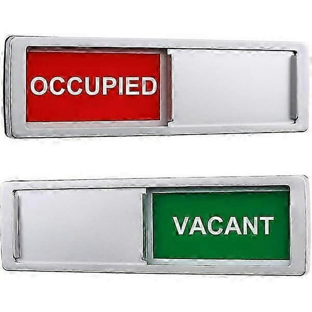 Letrero de privacidad IC "Vacante/Ocupado" Letrero de puerta corrediza ...