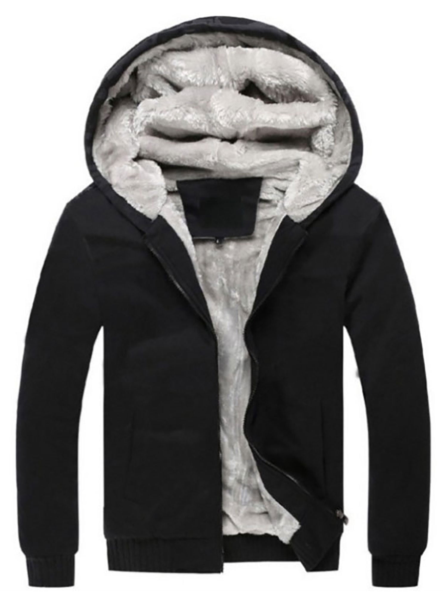 Bellella Soft Thermal Jacket Winter Coat for Men Color Stitching Coat ...