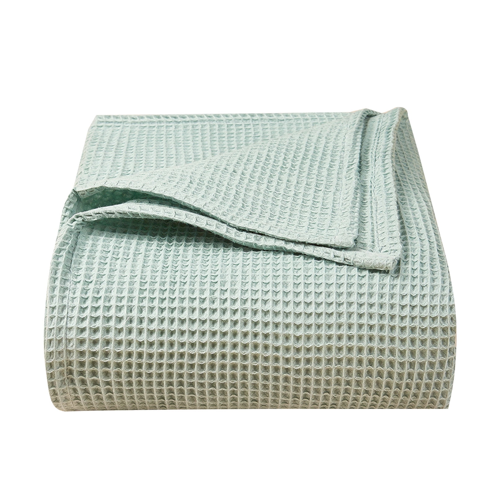 Baby Blanket Waffle Cotton Receiving Blanket Solid Color Bath Towel for ...