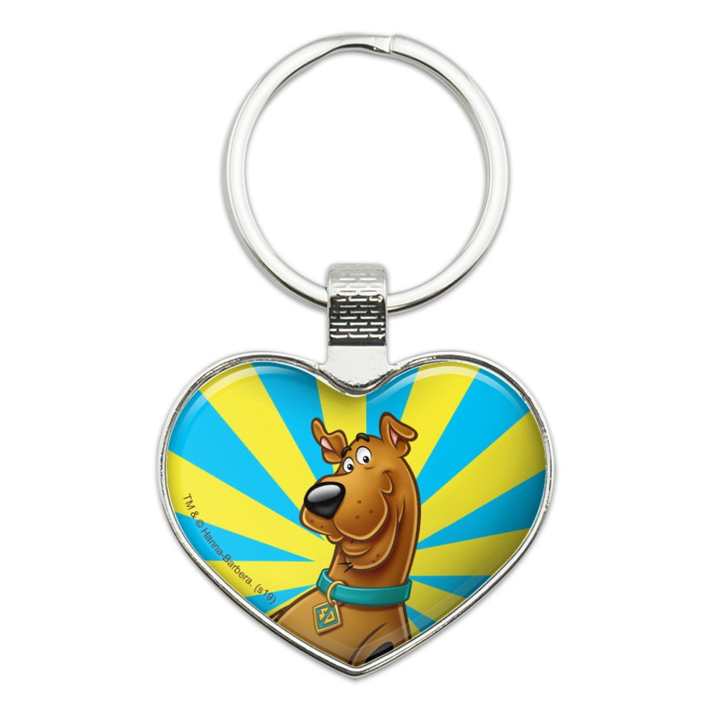 Scooby-Doo Character Keychain Heart Love Metal Key Chain Ring - Walmart.com