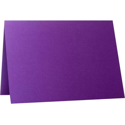 A6 Folded Card (4 5/8 x 6 1/4) - Purple Power (50 Qty.) - Walmart.com