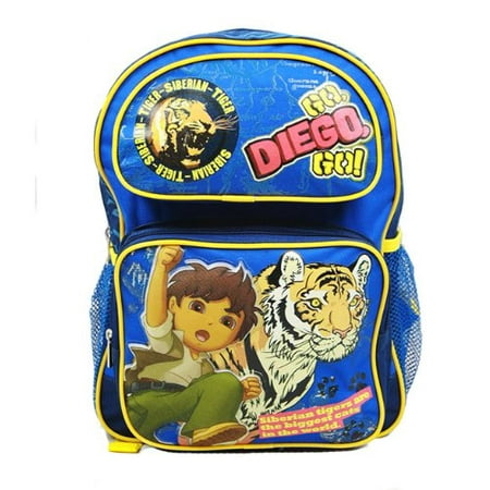 Medium Backpack - Go, Diego, Go! - Tiger New School Bag Book Boys 41008 ...