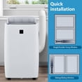 14000 BTU Portable Air Conditioner, 3 in 1 Movable AC Unit with ...