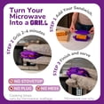 Micro Grill Classic Microwave Sandwich Maker, 3-Min Grilled Cheese ...