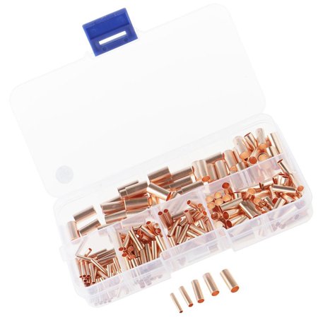 250pcs Non-Insulated Butt Connectors,Uninsulated Electrical Wire ...