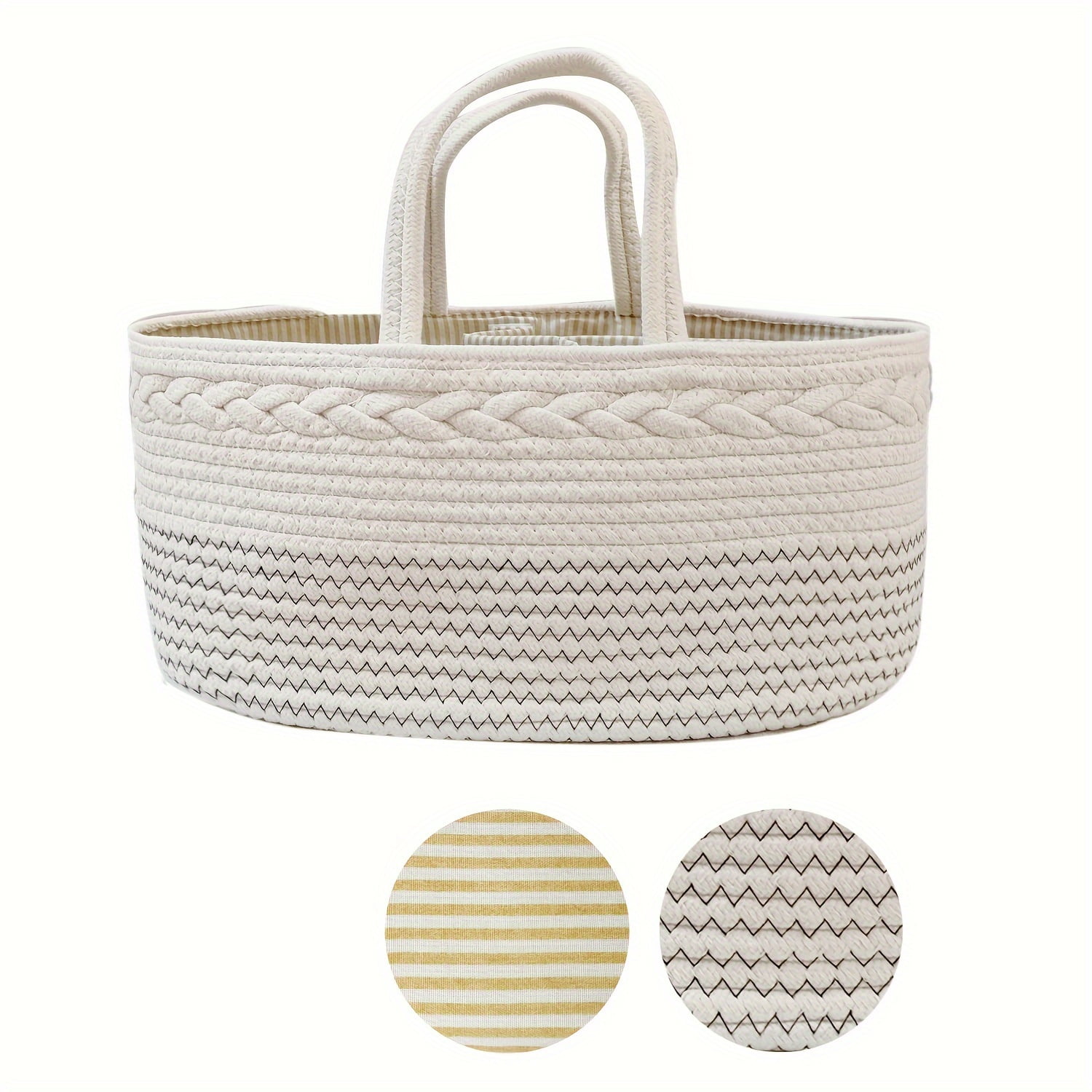 Click here for Unicherry Diaper Caddy Organizer  Large Cotton Rop... prices