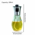 Beforeyayn Gravity Oil Dispenser Bottle, 360° Spray Nozzle Glass Olive ...