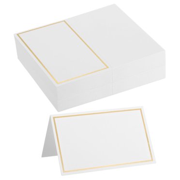 Table Name Place Cards,25Pack Rose Cut Design Blank Card Pink - Walmart.com