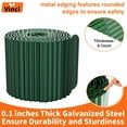 Vinci Garden Landscape Edging Border, 10 Inch x 20 FT Corrugated Sturdy ...