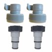 Intex Pool Filter Replacement Hose Adapter A w/ Collar for Threaded ...