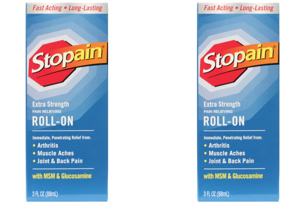 Buy stopain extra strength pain relief roll-on 3 ounce (2 count ...