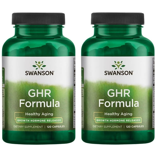 Swanson Ghr Formula - Growth Hormone Releaser 120 Caps 2 Pack - Walmart.com