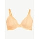 Joyspun Women's Full Coverage Sheer Mesh Unlined Bra, Sizes 34C to 42DD ...