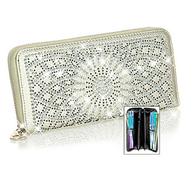 Zzfab - Zzfab Bling Wallet Matching Starburst Rhinestone Wallet for ...