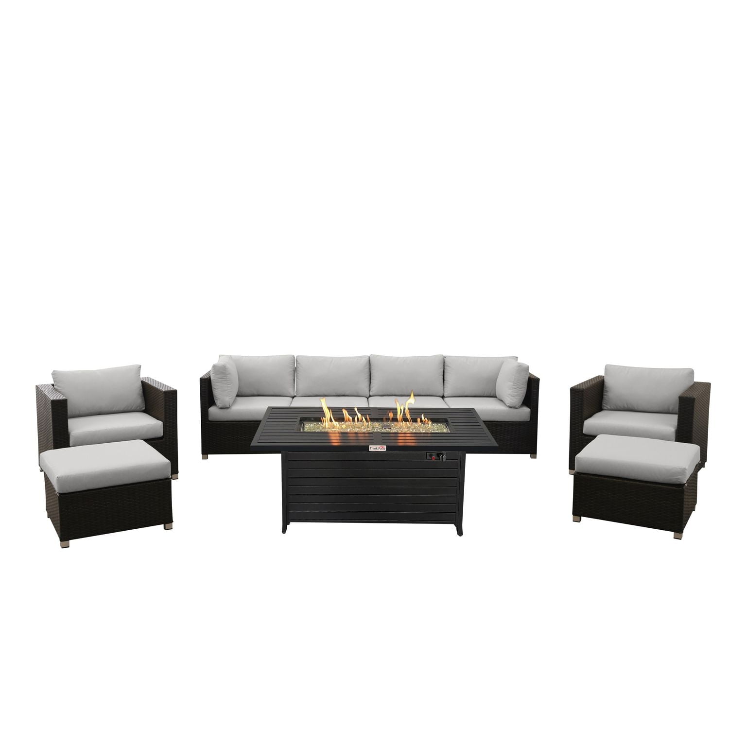 Click here for Think Patio Innesbrook Collection 9-Piece Aluminum... prices