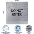 ADA CENTRAL SIGNS - 6" X6" Do Not Enter Sign - ADA Compliant Tactile ...