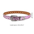 Cowboy Belt for Women Street Fashion Rhinestones Wide Belt Punk Pin ...