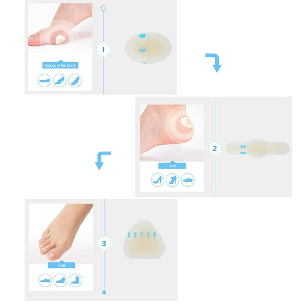 Heel Blister Bandages Adhesive Hydrocolloid Gel Heel Blister Plaster ...