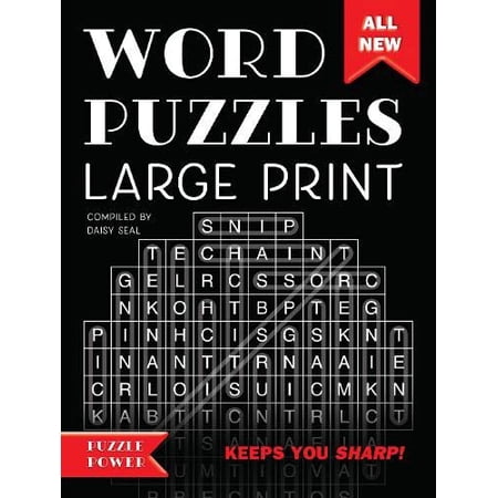 Word Puzzles Large Print: Word Play Twists and Challenges (Puzzle Power ...