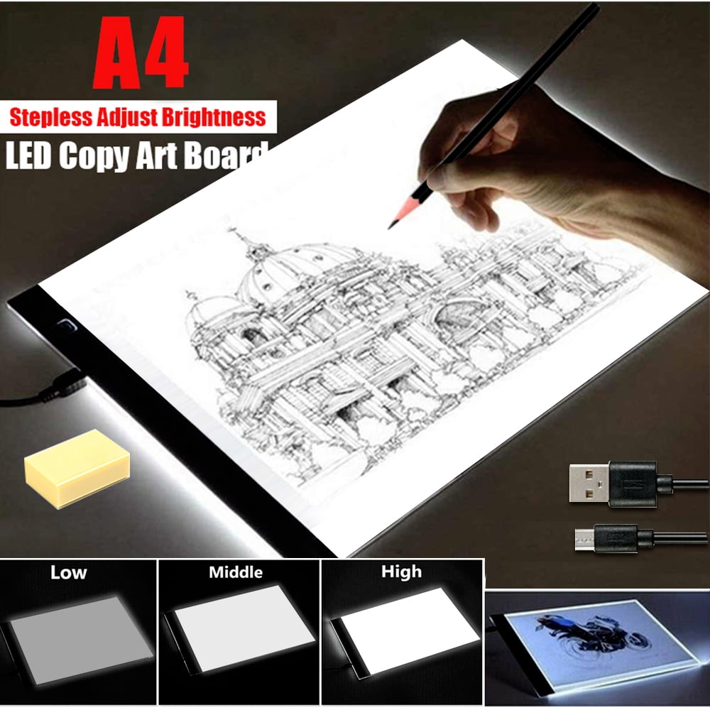 USB Ultra-Thin LED Drawing Board Stencil Board Light Box Tracing ...